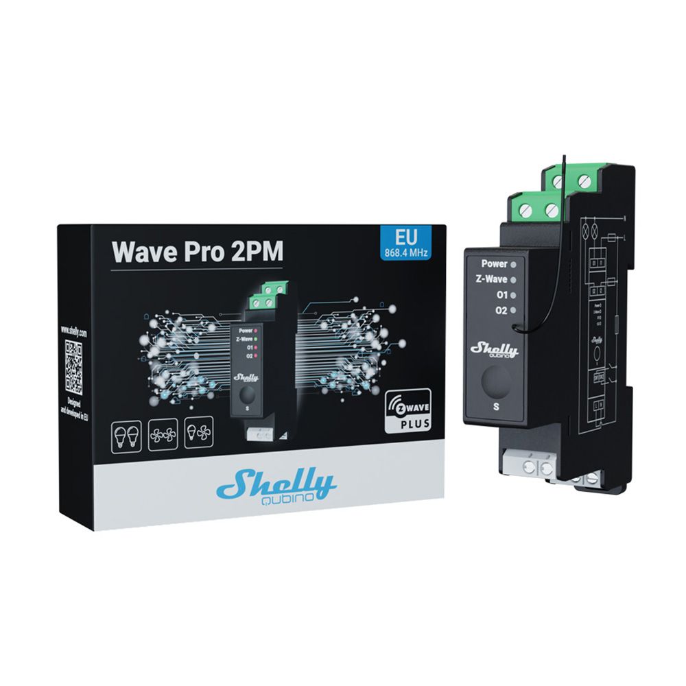 Shelly Qubino Wave Pro 2PM | QPSW-0A2P16EU