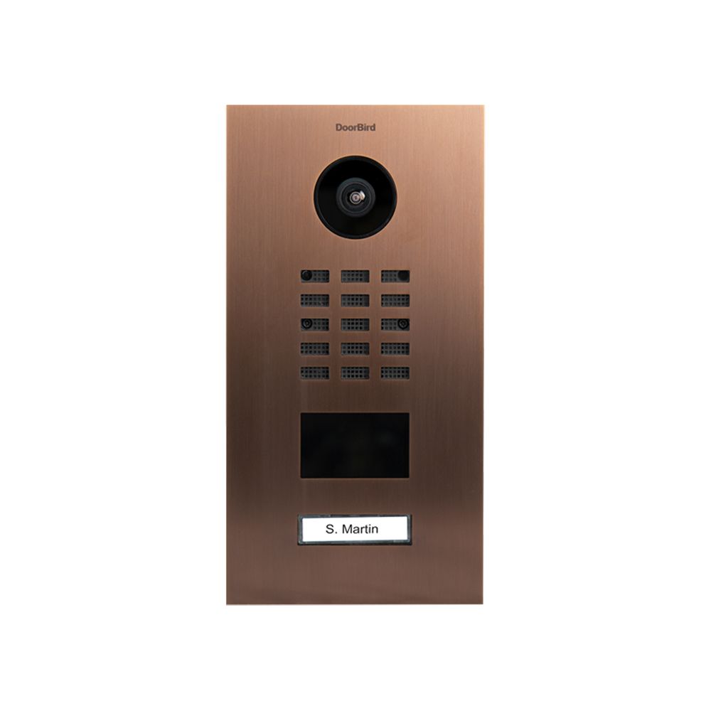 Doorbird IP Video Door Station D2101V Bronze - (flush-/surface mounting ...