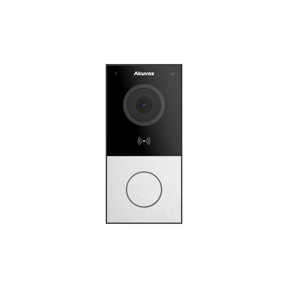 Akuvox SIP Video Door Intercom E12S On-Wall V2.0 - Silver | Silver | E12S-Silver