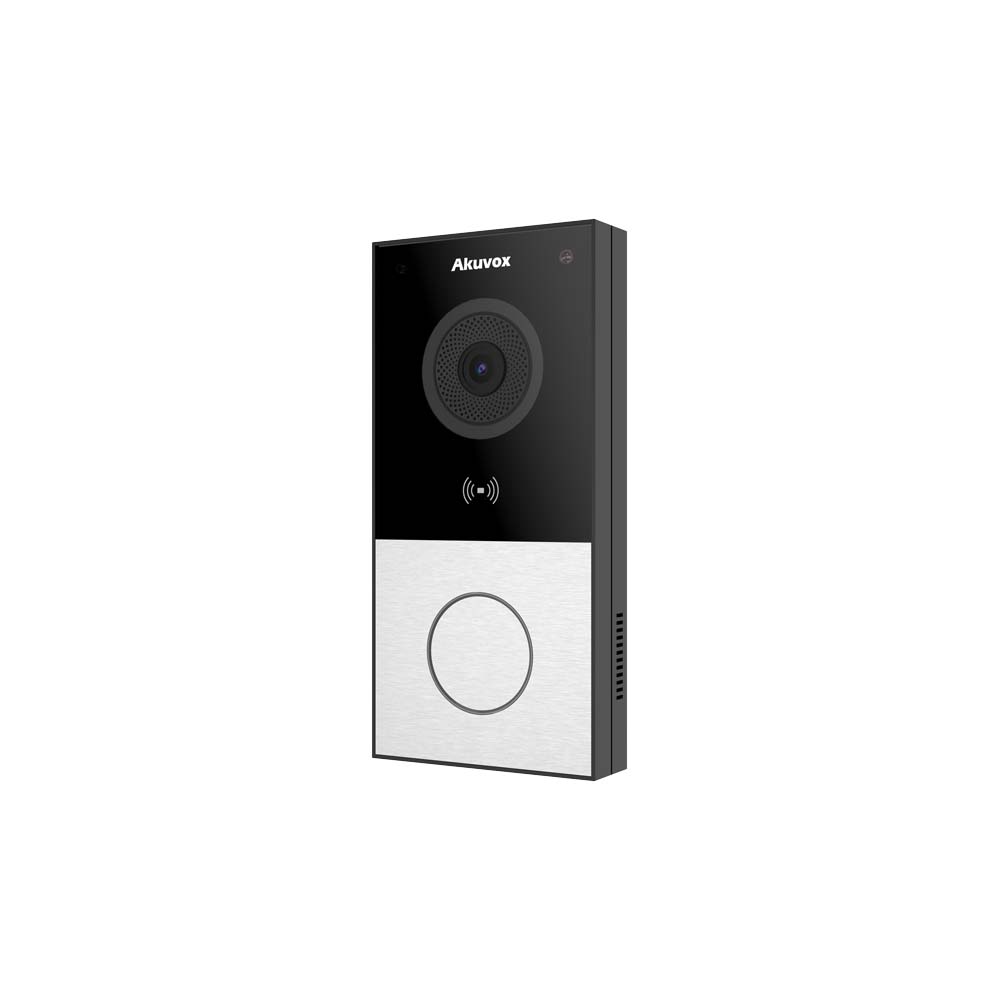 Akuvox SIP Video Door Intercom E12S On-Wall V2.0 - Silver | Silver | E12S-Silver